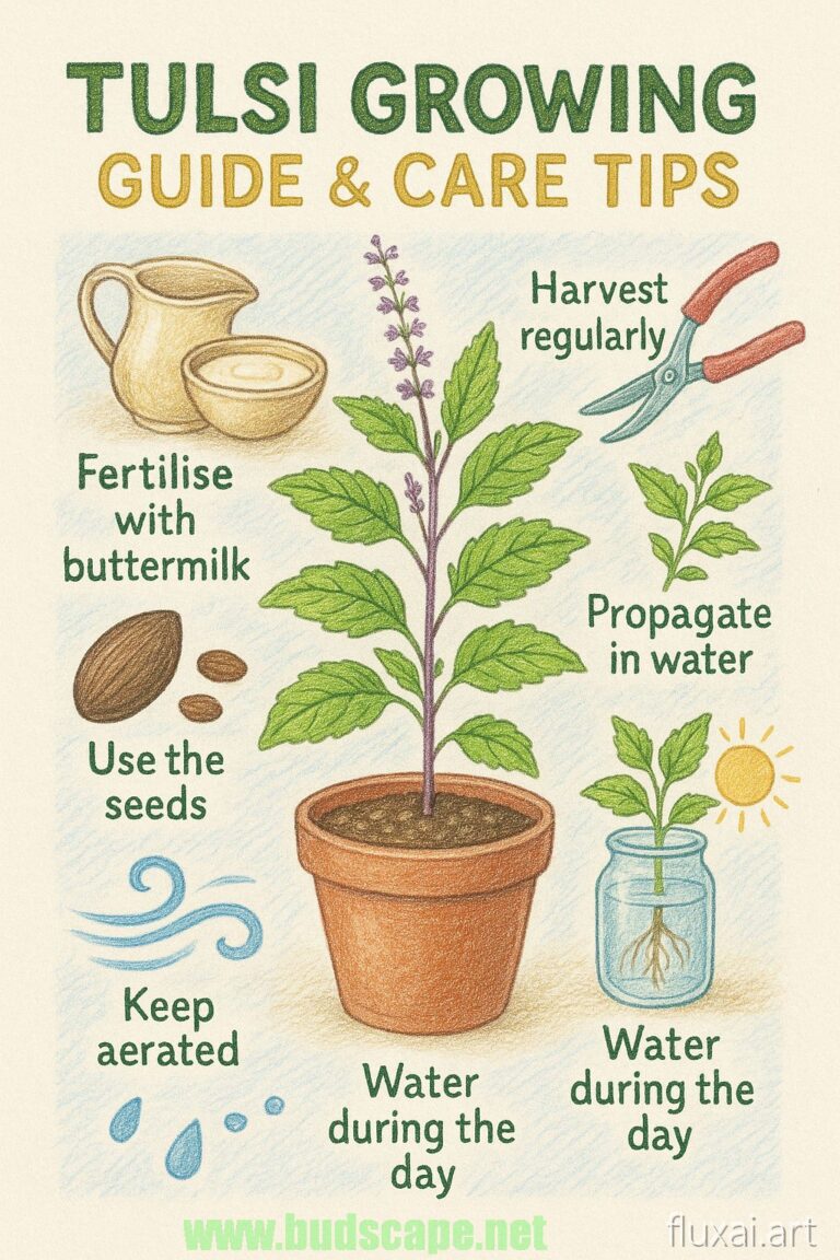 Growing TULSI (Holy Basil) healthy plants at home – A comprehensive ...